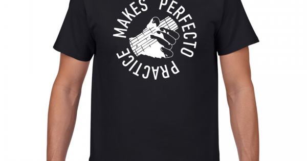 PRACTICE MAKES PERFECTO CIRCLE HAND SILHOUETTE