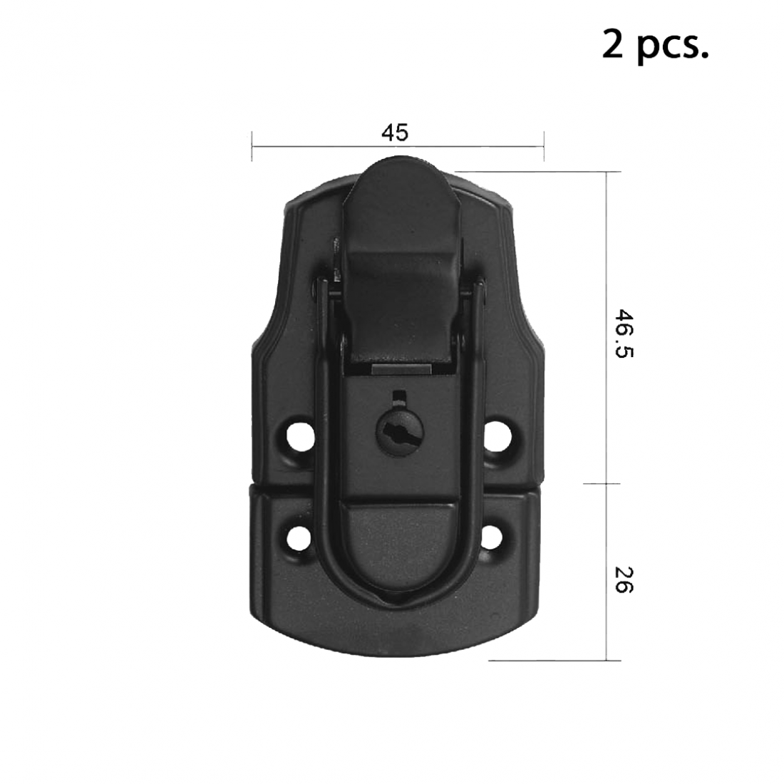 Flight Case Briefcase Type Latches Black
