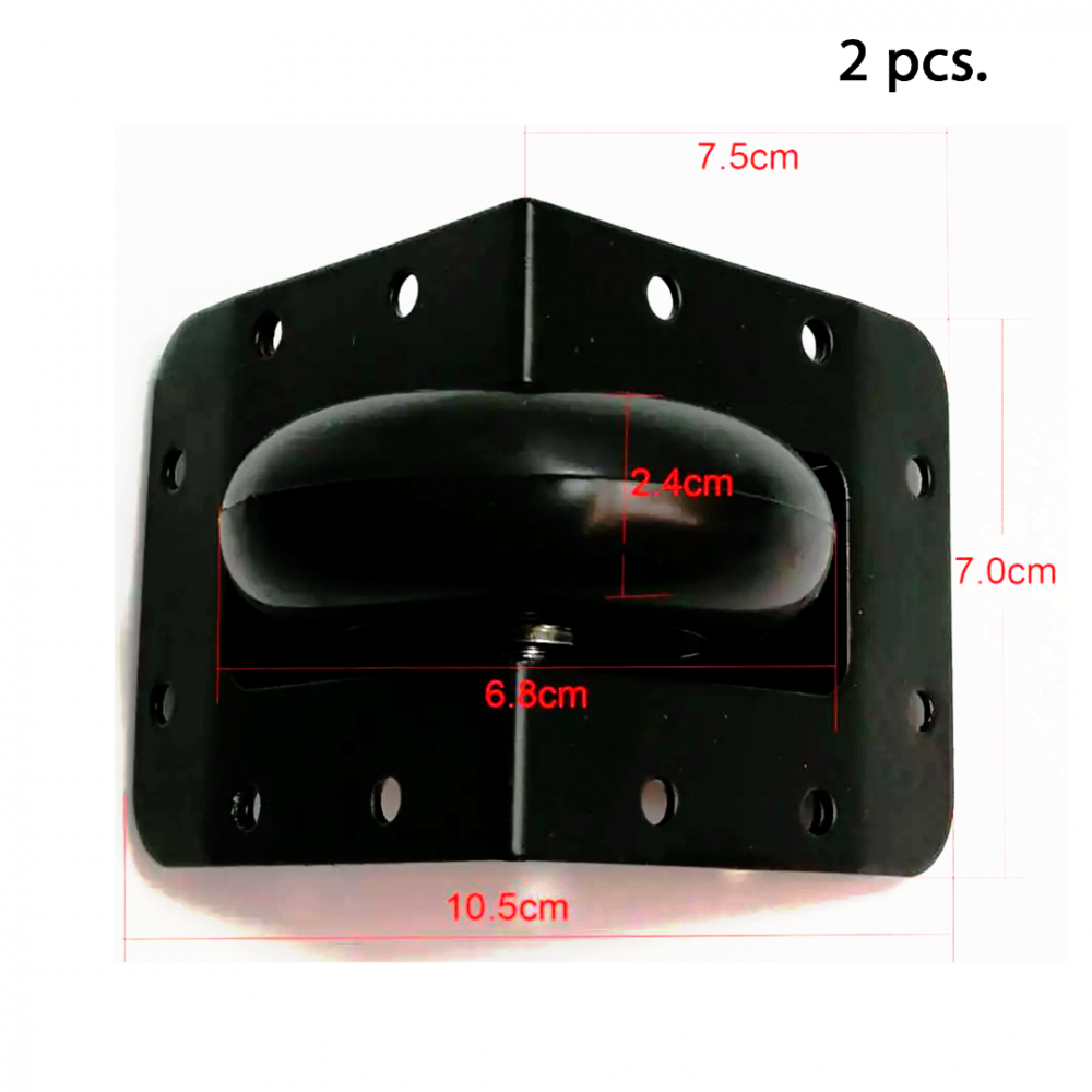 Flight Case Recessed Edge Caster Wheels