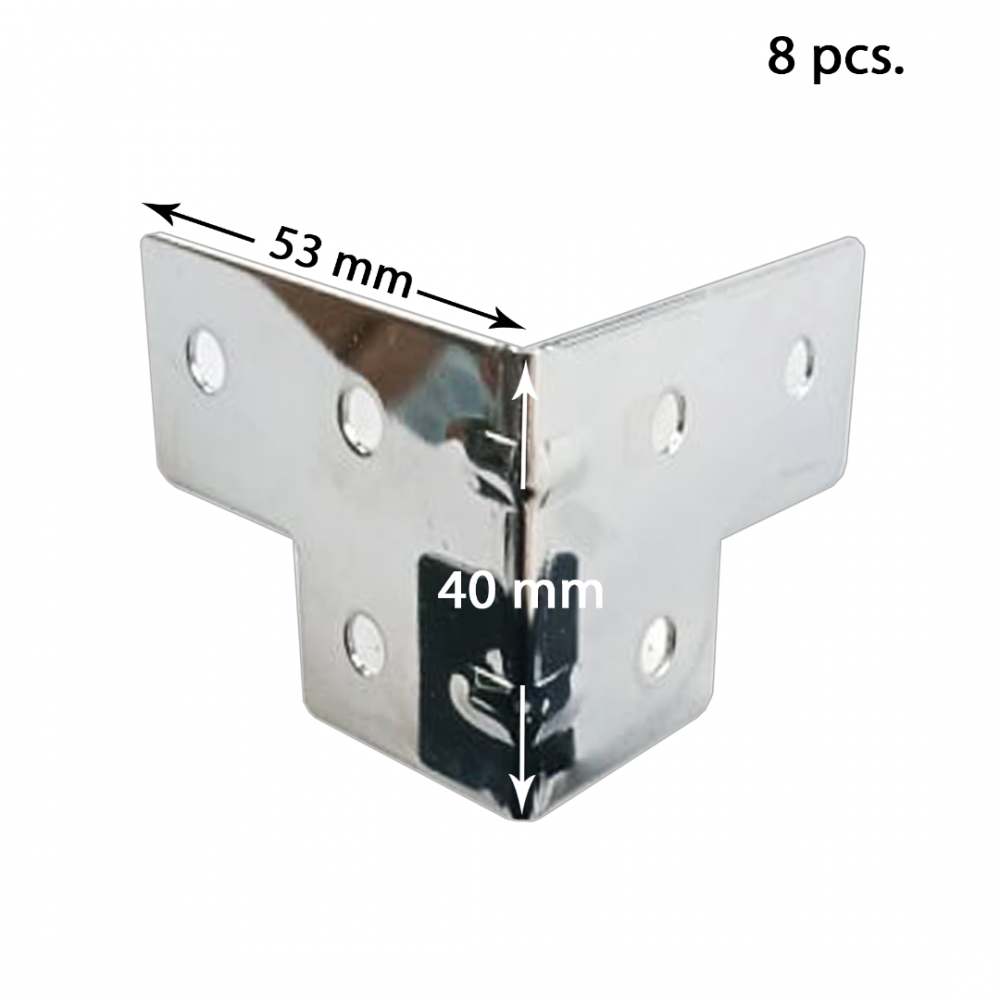 Flight Case Large Corner Brace Chrome