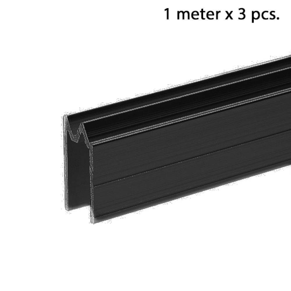 Flight Case Aluminum Edge Extrusions Black